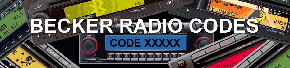 Radio Code | Becker Blaupunkt Radio Code verloren?